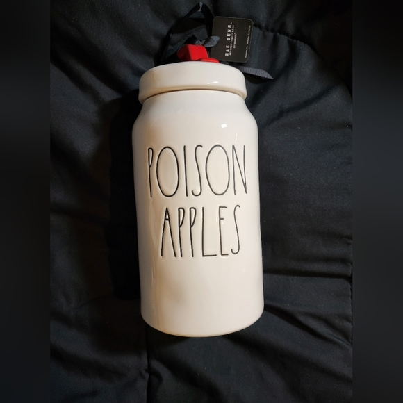 Rae Dunn | Kitchen | Rae Dunn Disney Villans Cookie Jar Poison Apple ...